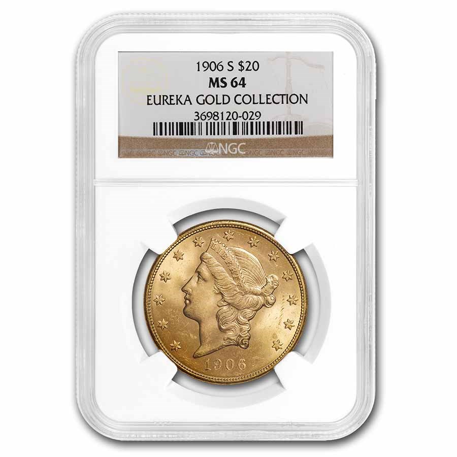 Buy 1906-S $20 Liberty Gold Double Eagle MS-64 NGC | APMEX