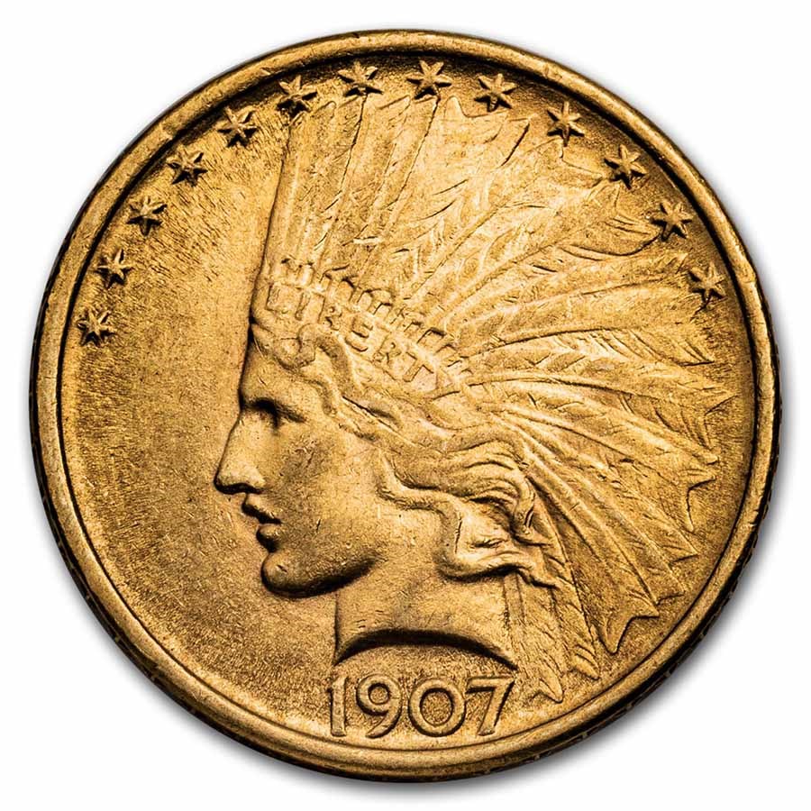 Buy 1907 $10 Indian Gold Eagle AU-58 | APMEX