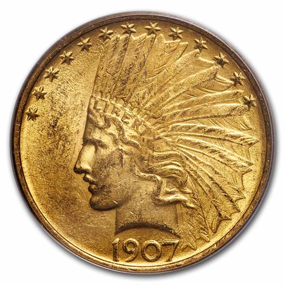 Buy 1907 $10 Indian Gold Eagle MS-61 PCGS CAC | APMEX