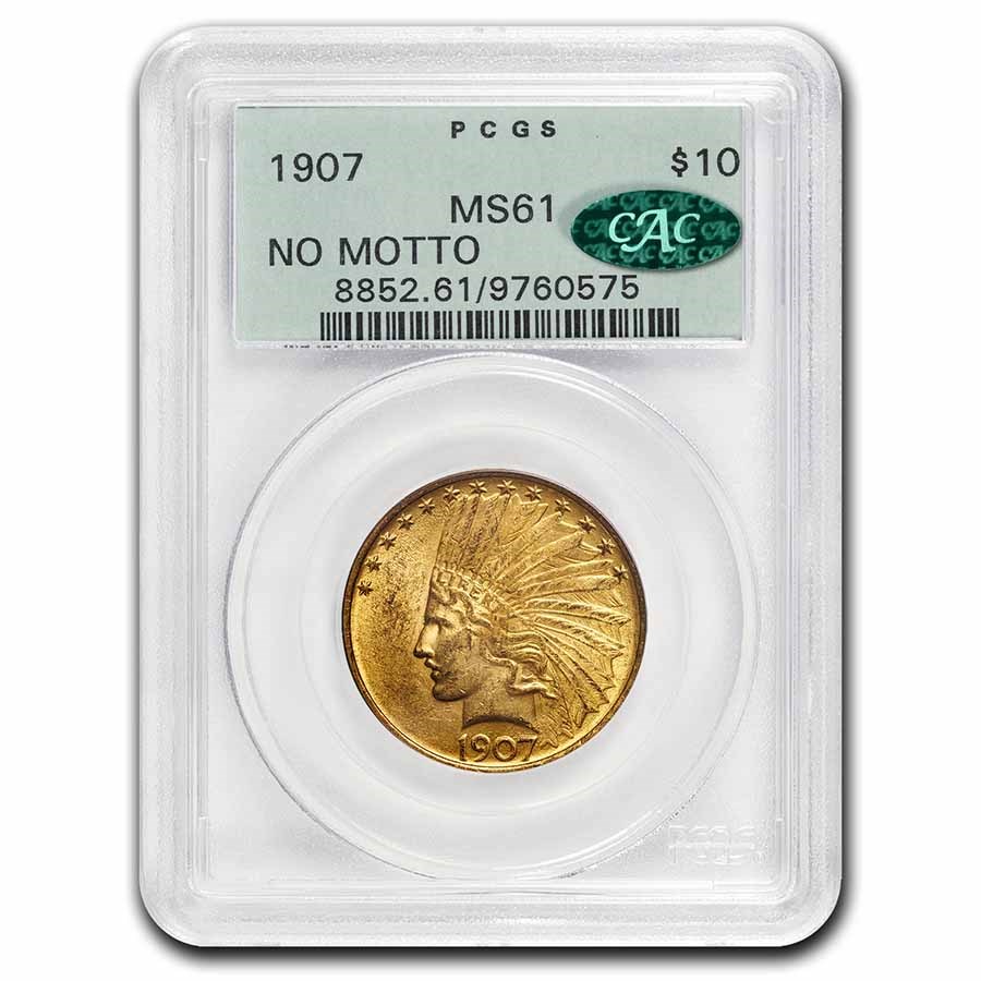 Buy 1907 $10 Indian Gold Eagle MS-61 PCGS CAC | APMEX