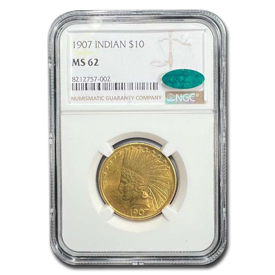 Buy 1907 $10 Indian Gold Eagle MS-62 NGC CAC | APMEX