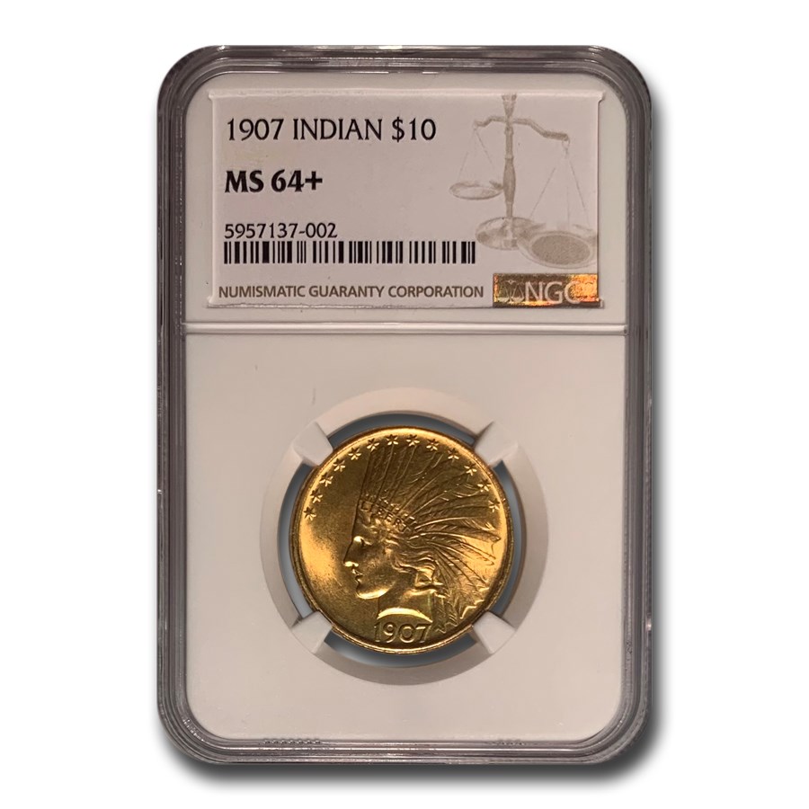 Buy 1907 $10 Indian Gold Eagle MS-64+ NGC | APMEX