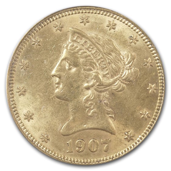 Buy 1907 $10 Liberty Gold Eagle MS-61 PCGS | APMEX