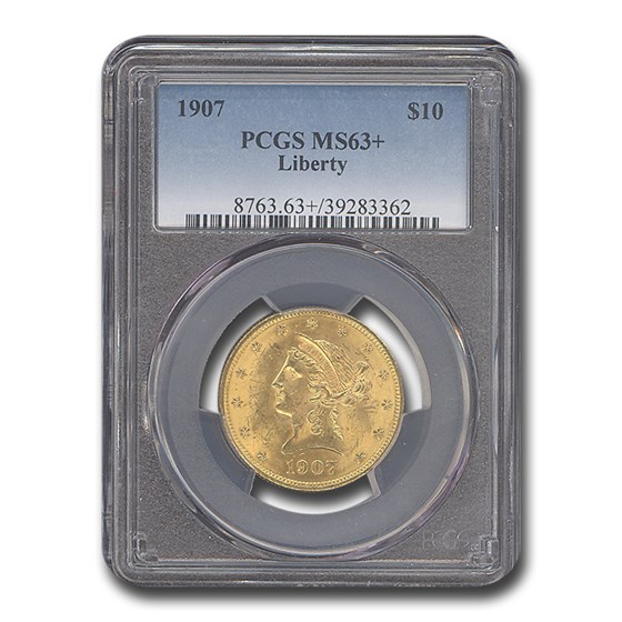 Buy 1907 $10 Liberty Gold Eagle MS-63+ PCGS | APMEX