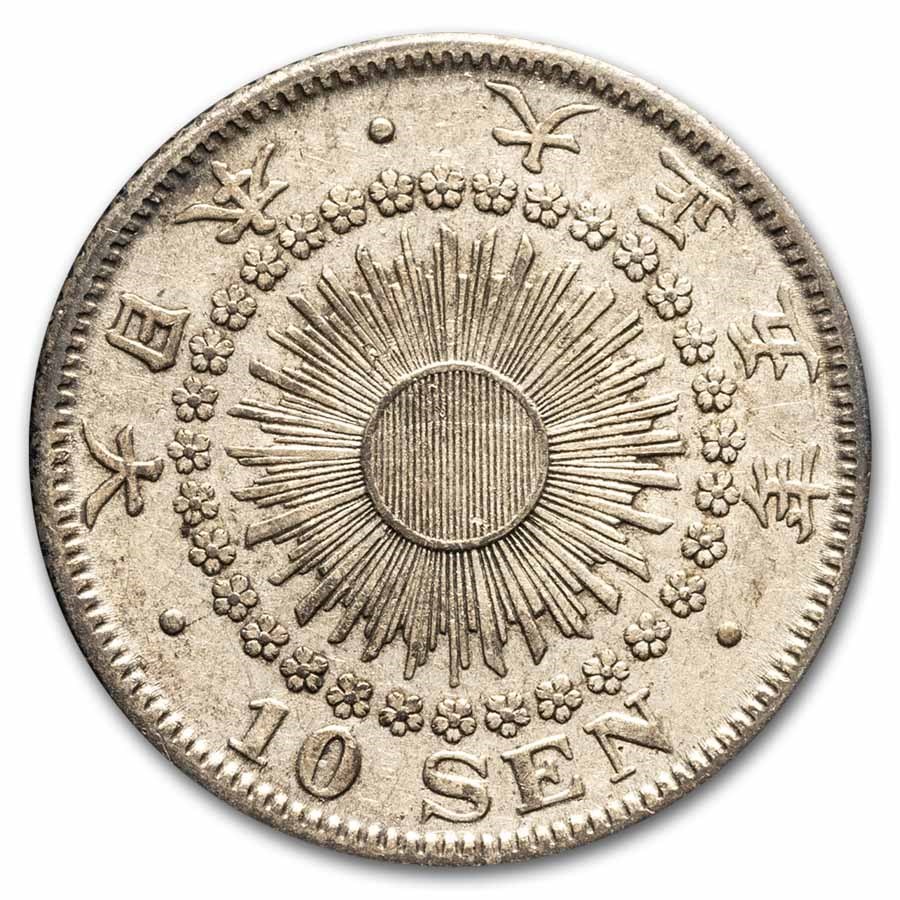 Buy 1907-1912 Japan Silver 10 Sen Mutusuhito AU | APMEX