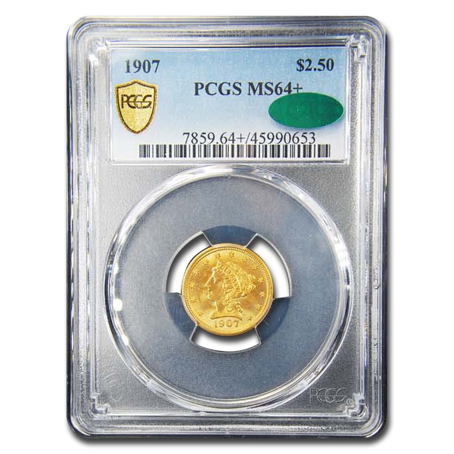 Buy 1907 $2.50 Liberty Gold Quarter Eagle MS-64+ PCGS CAC | APMEX