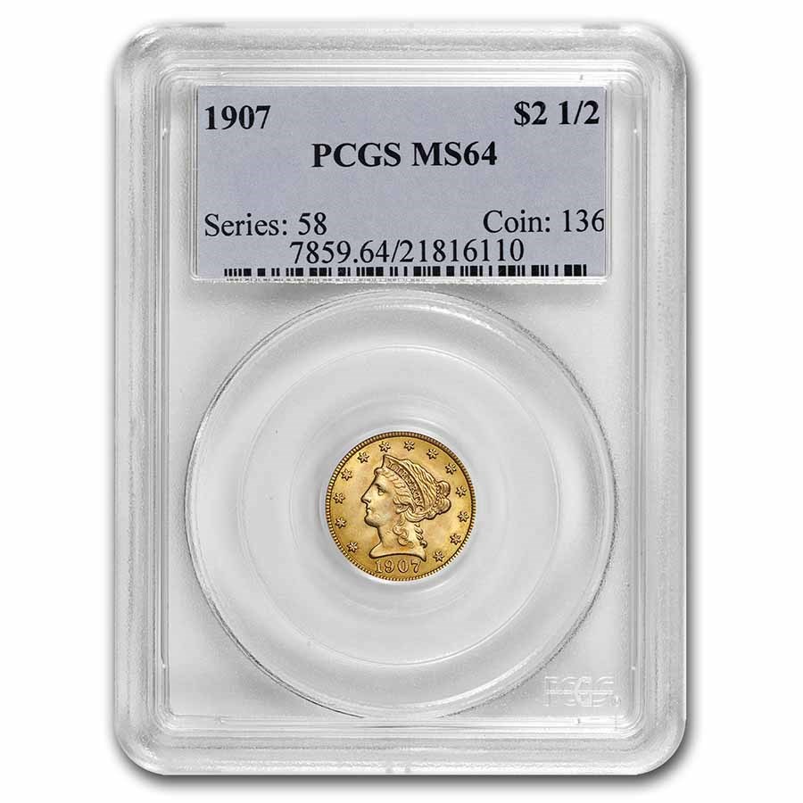 Buy 1907 $2.50 Liberty Gold Quarter Eagle MS-64 PCGS | APMEX