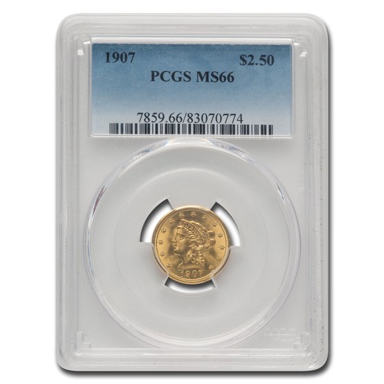 Buy 1907 $2.50 Liberty Gold Quarter Eagle MS-66 PCGS | APMEX