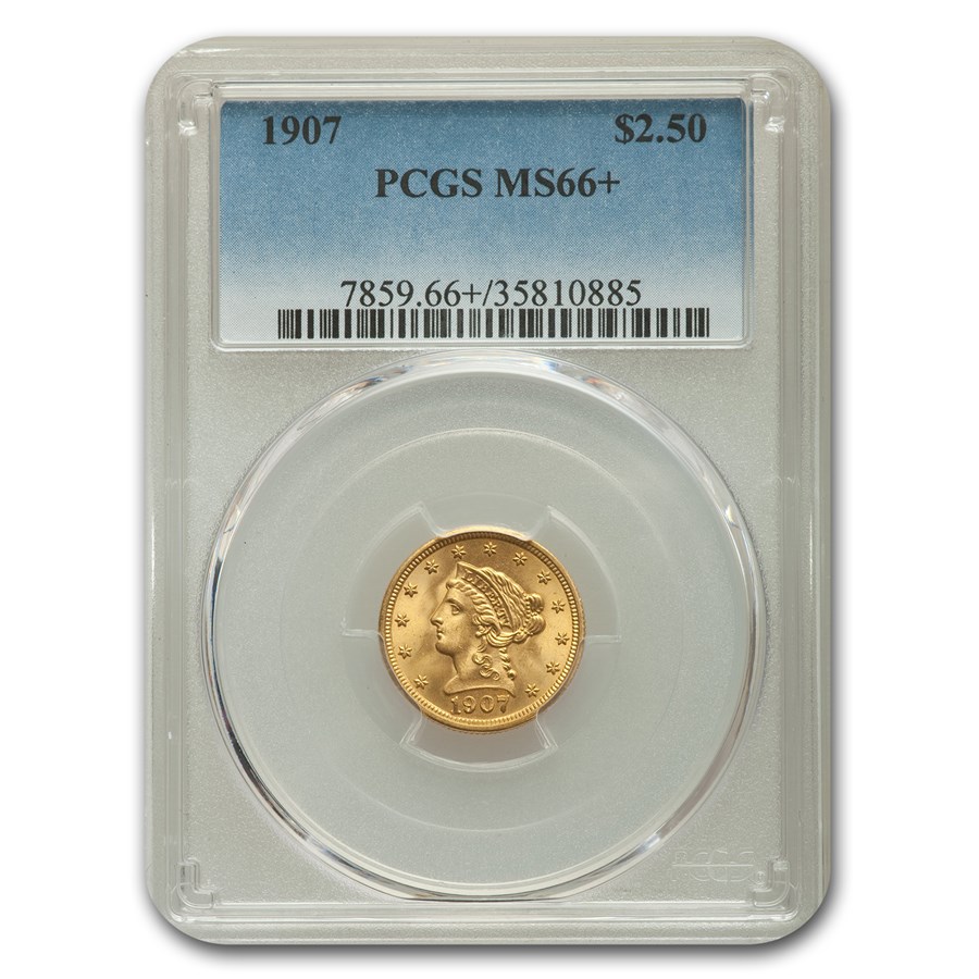 Buy 1907 $2.50 Liberty Gold Quarter Eagle MS-66+ PCGS | APMEX