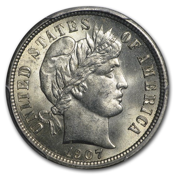 Buy 1907 Barber Dime MS-63 PCGS | APMEX