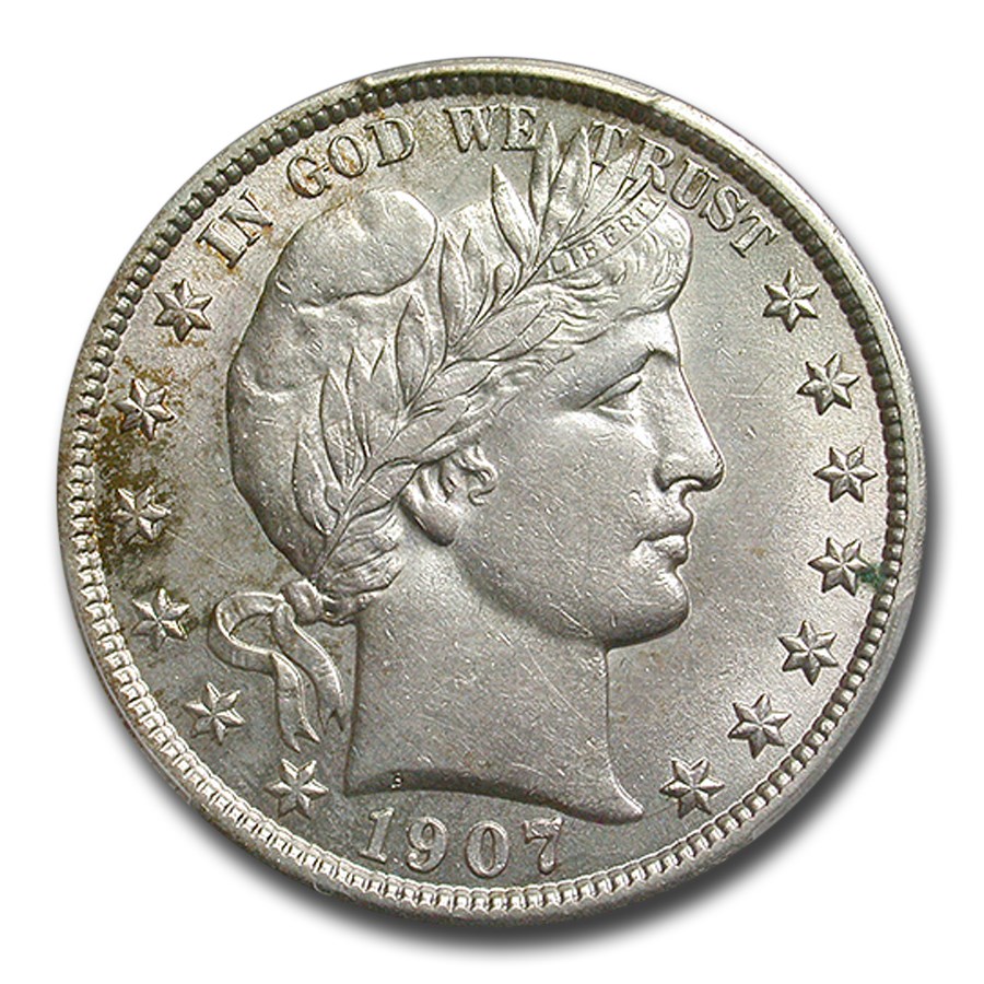 1907 Barber Half Dollar AU-55 PCGS