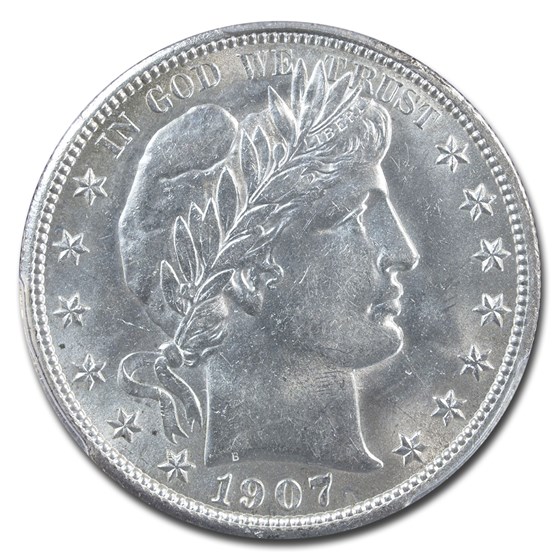 Buy 1907 Barber Half Dollar AU-58 PCGS | APMEX