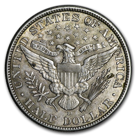 Buy 1907-D Barber Half Dollar AU | APMEX