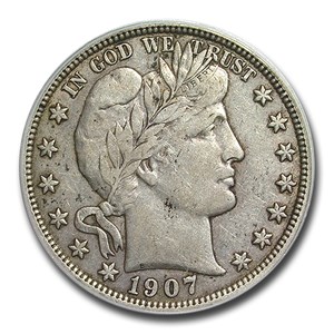 1907-D Barber Half Dollar XF-40 PCGS