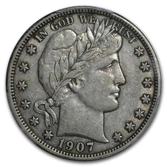 Buy 1907-D Barber Half Dollar XF-45 PCGS | APMEX