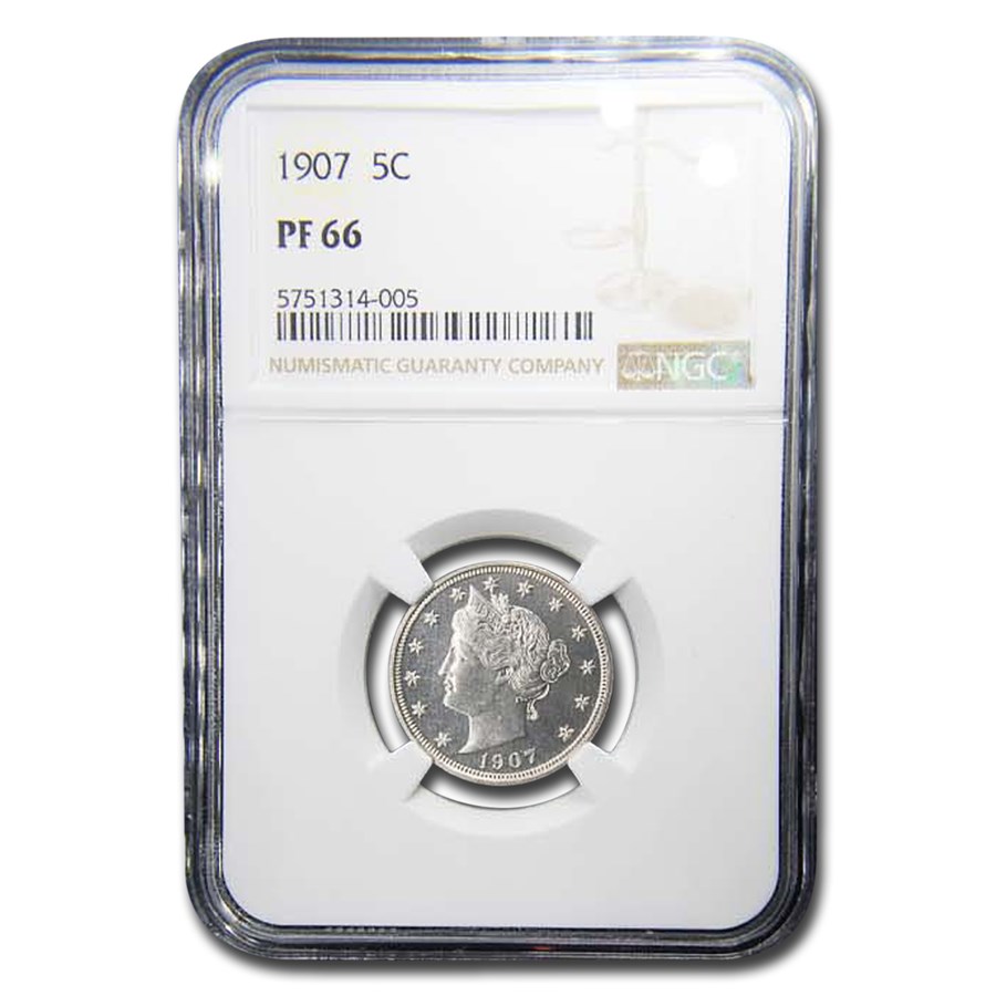 Buy 1907 Liberty Head V Nickel PF-66 NGC | APMEX