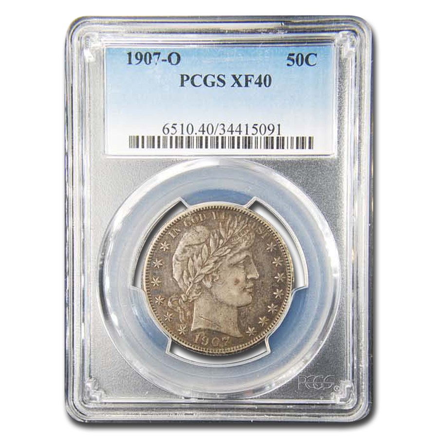 Buy 1907-O Barber Half Dollar XF-40 PCGS | APMEX