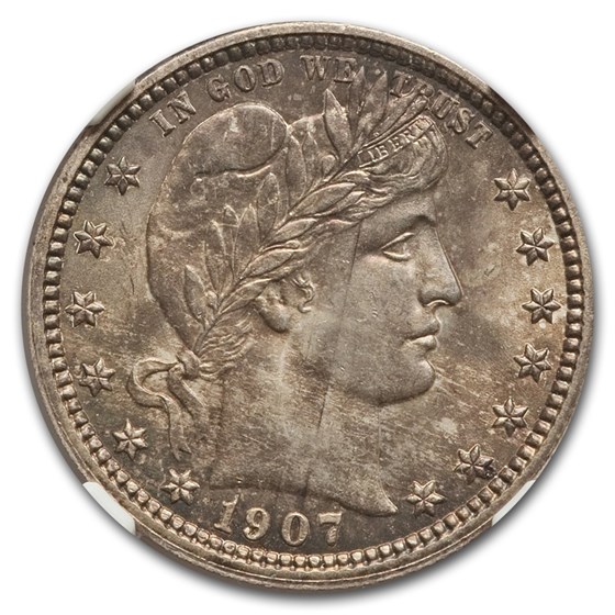 Buy 1907-O Barber Quarter MS-65 NGC | APMEX
