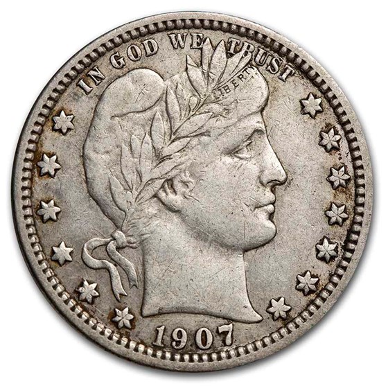 Buy 1907-O Barber Quarter VF | APMEX