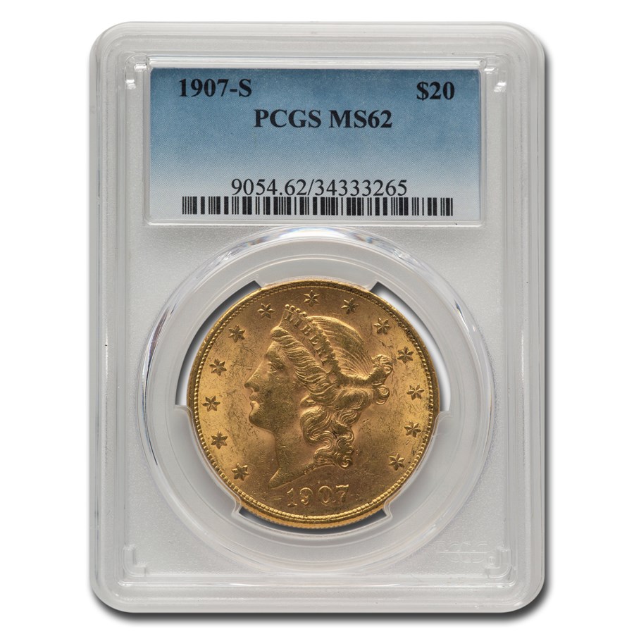 Buy 1907-S $20 Liberty Gold Double Eagle MS-62 PCGS | APMEX