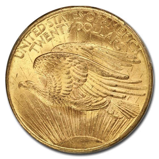 Buy 1908 $20 Saint-Gaudens Gold Dbl Eagle MS-64+ PCGS CAC (No Motto ...