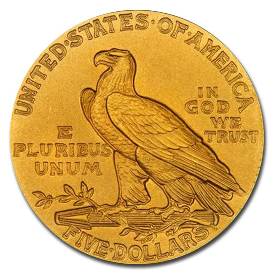1908 $5 Indian Gold Half Eagle PR-66 PCGS
