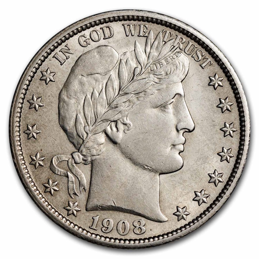Buy 1908 Barber Half Dollar AU | APMEX