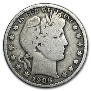 Buy 1908 Barber Half Dollar VG | APMEX