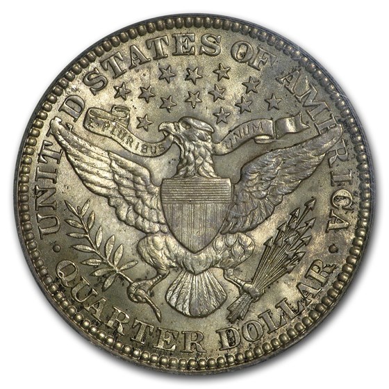 Buy 1908 Barber Quarter MS-63 PCGS (OGH) | APMEX