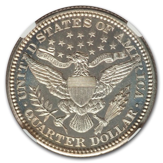 Buy 1908 Barber Quarter PF-67 NGC | APMEX