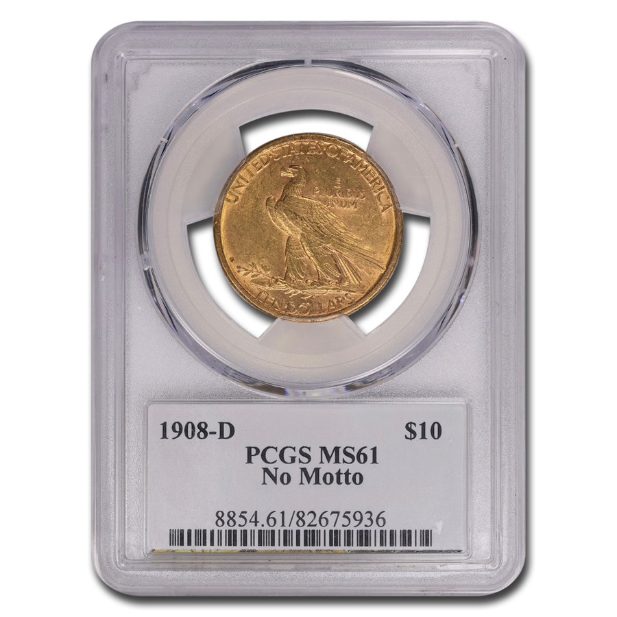 Buy 1908-D Indian Gold Eagle MS-61 No Motto | APMEX