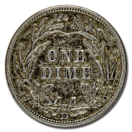 Buy 1908-D Barber Dime XF (Details) | APMEX