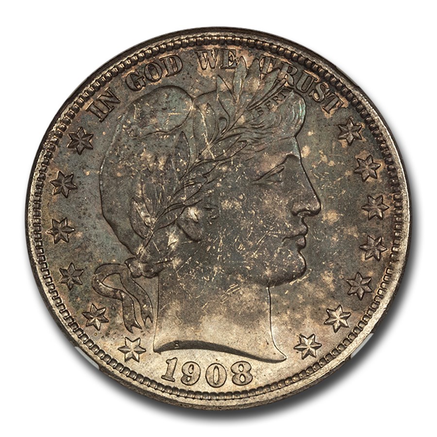 Buy 1908-D Barber Half Dollar MS-63 NGC | APMEX