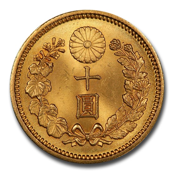 Buy 1908 Japan Gold 10 Yen Meiji MS-65 PCGS | APMEX