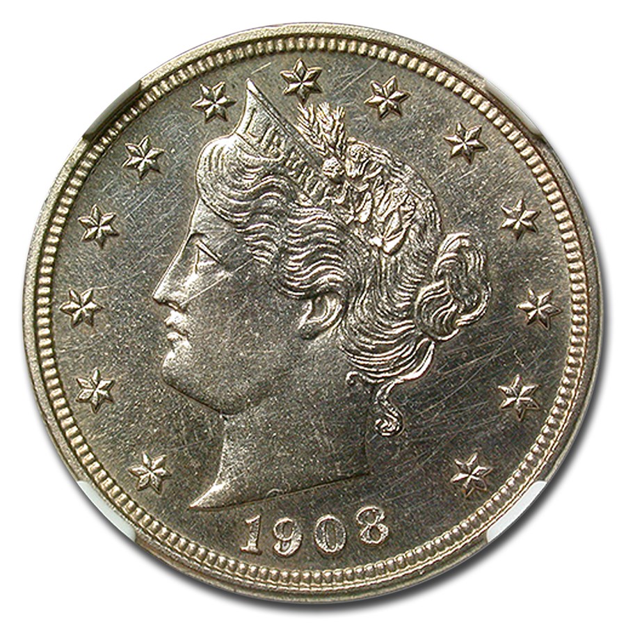 Buy 1908 Liberty Head V Nickel PF-63 NGC | APMEX