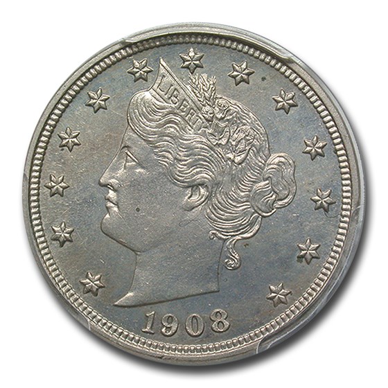 Buy 1908 Liberty Head V Nickel PR-64 PCGS | APMEX