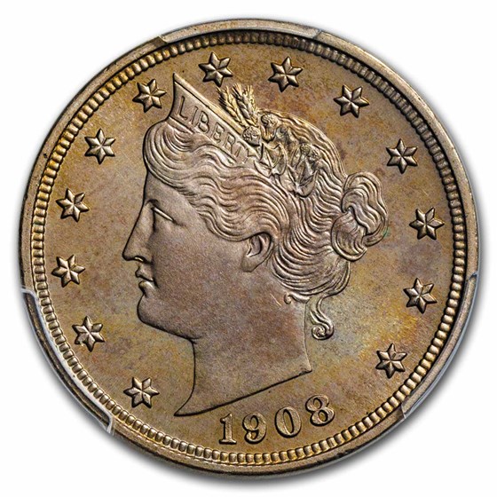 Buy 1908 Liberty Head V Nickel PR-65+ PCGS | APMEX