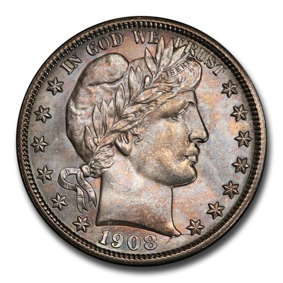 Buy 1908-O Barber Half Dollar MS-65 PCGS CAC | APMEX