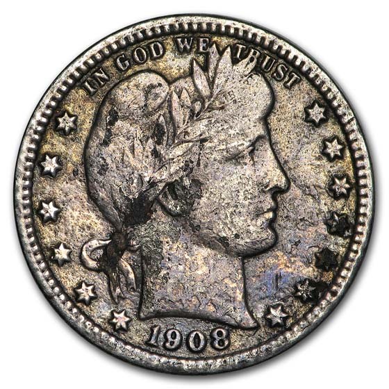 Buy 1908-S Barber Quarter VF (Details) | APMEX