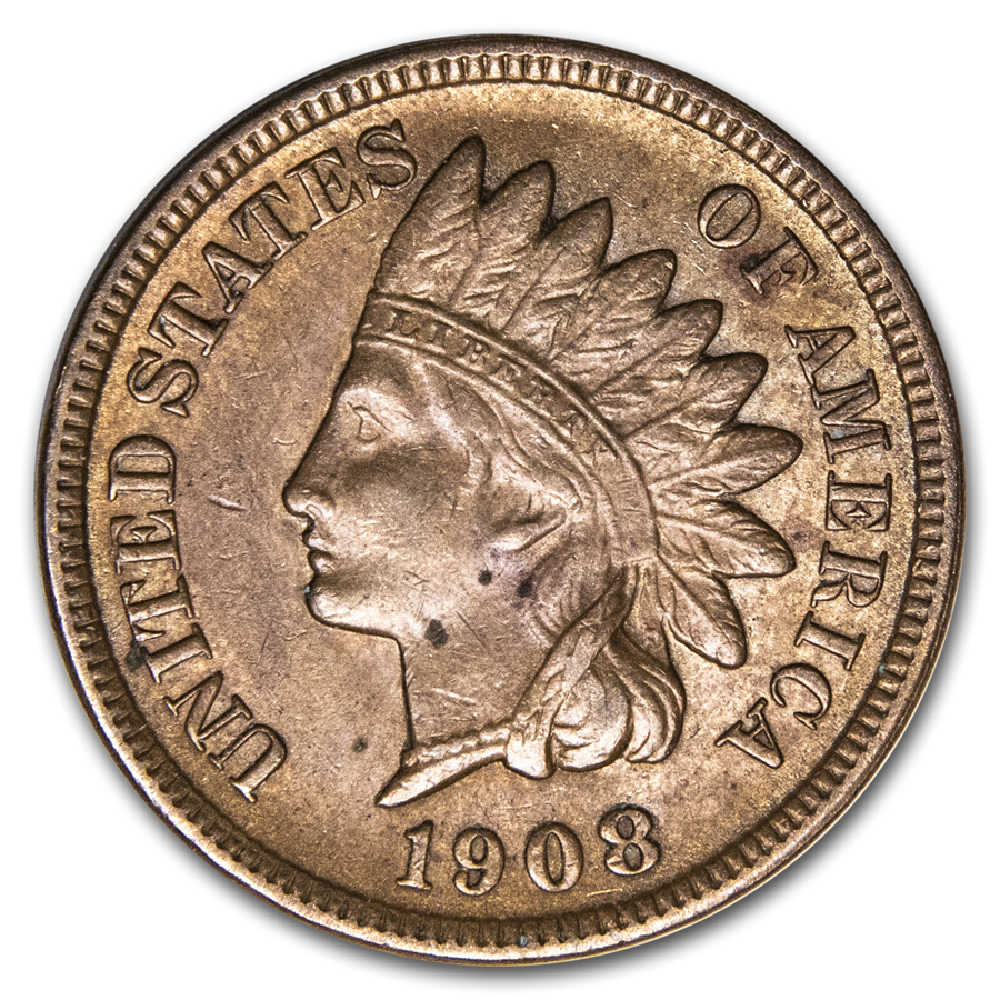Buy 1908-S Indian Head Cent BU (Brown) | APMEX