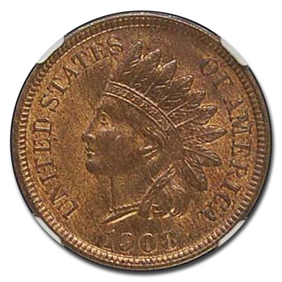 Buy 1908-S Indian Head Cent MS-65 NGC (Red/Brown) | APMEX