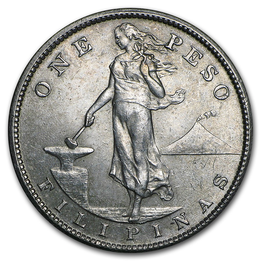 Buy 1908-S Philippines Silver Peso AU | APMEX