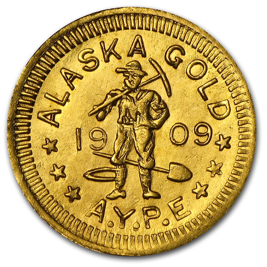 Buy 1909 Alaska Yukon Pacific Expo 1/2 DWT Gold Piece (Half Dollar) | APMEX