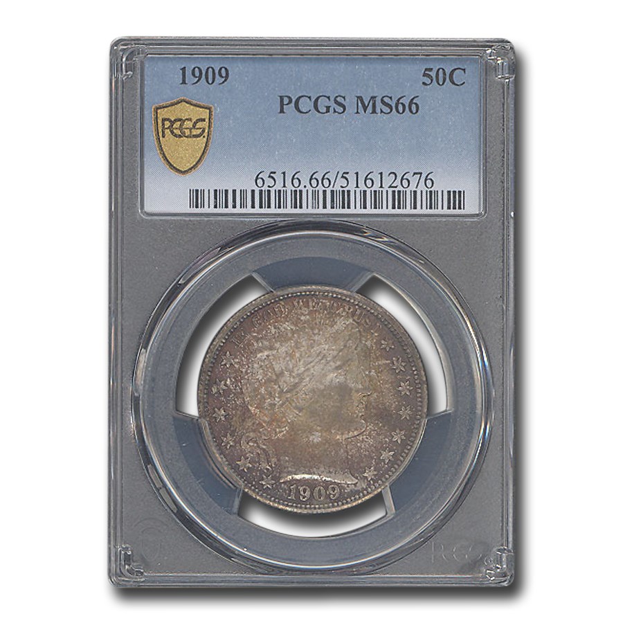 1909 Barber Half Dollar MS-66 PCGS