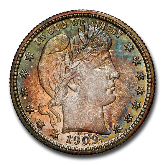 Buy 1909 Barber Quarter PF-68 NGC | APMEX