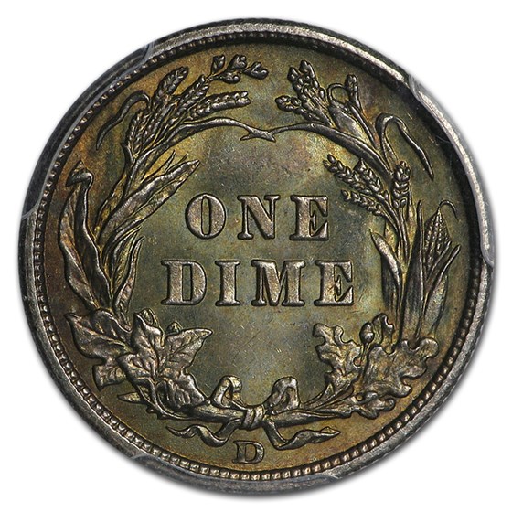 Buy 1909-D Barber Dime MS-65 PCGS | APMEX