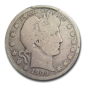 1909-O Barber Quarter Good-6 PCGS