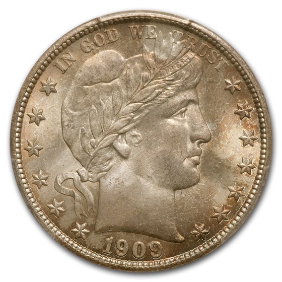 Buy 1909-S Barber Half Dollar MS-67 PCGS | APMEX