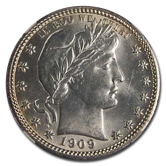 Buy 1909-S Barber Quarter MS-64 NGC | APMEX