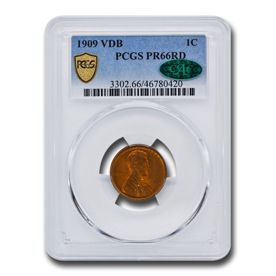 Buy 1909 VDB Lincoln Cent PR-66 CAC Red | APMEX